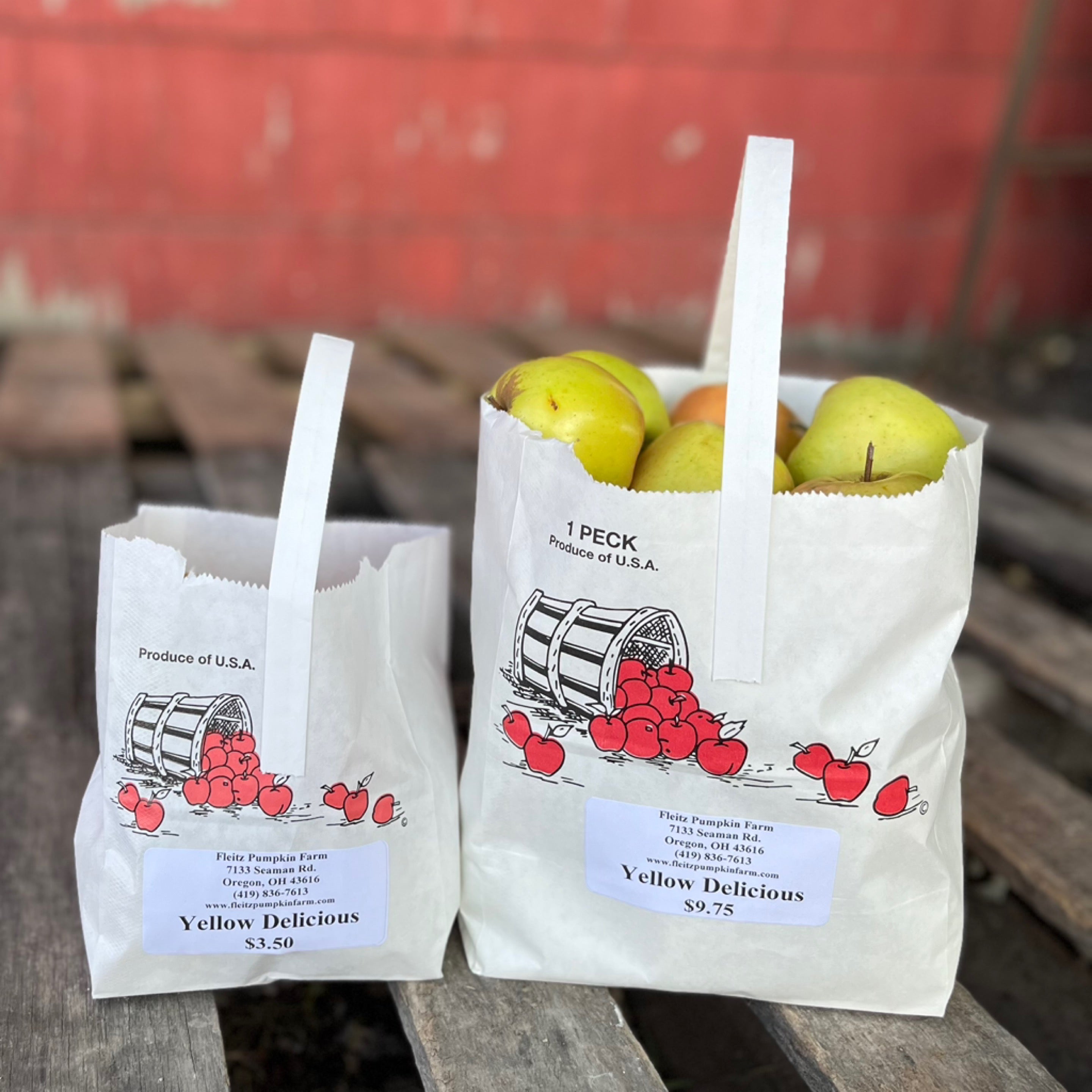 Yellow Delicious Apples - Small Bag | Fleitz Pumpkin Farm